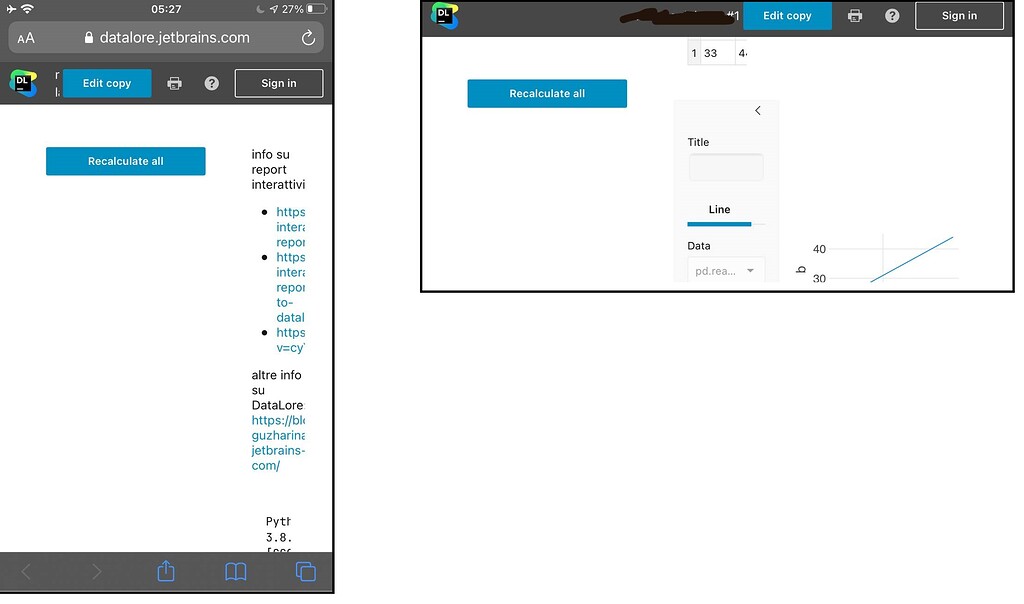 Mobile view problems - Problems and bugs - Datalore Forum