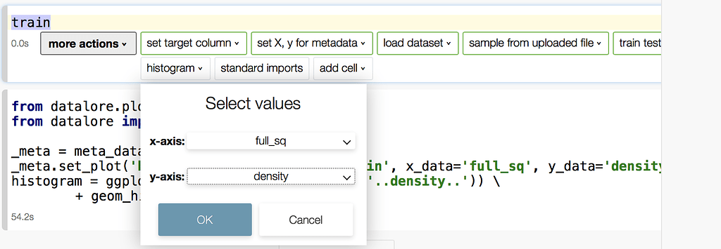 Kernel dies trying to show histogram - Problems and bugs - Datalore Forum