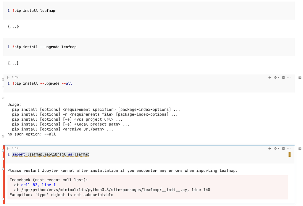 How can I install leafmap modul - Datalore Forum